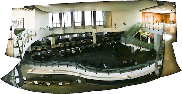 Cerritos Library architecture.